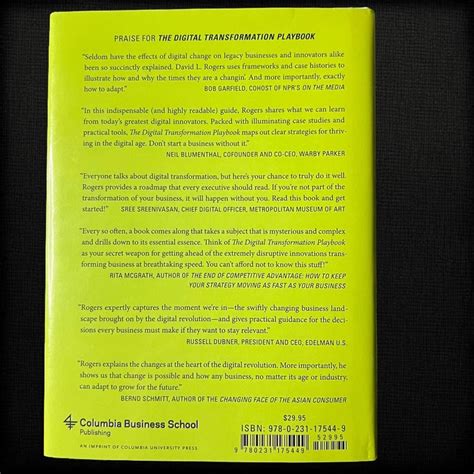 The Digital Transformation Playbook By David Rogers Hardcover Pangobooks