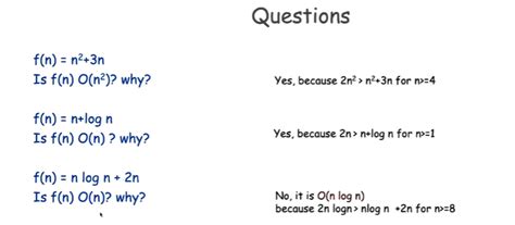 Algorithm Having A Bit Of Trouble Reasoning The Formal Definition Of Big O Stack Overflow