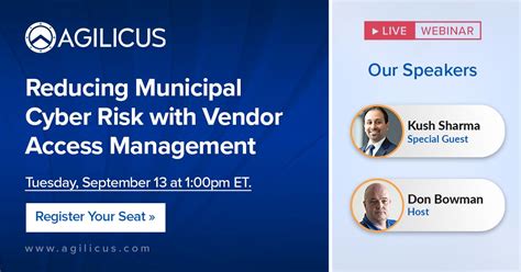 Agilicus On Linkedin [webinar] Reducing Municipal Cyber Risk With Vendor Access Management…