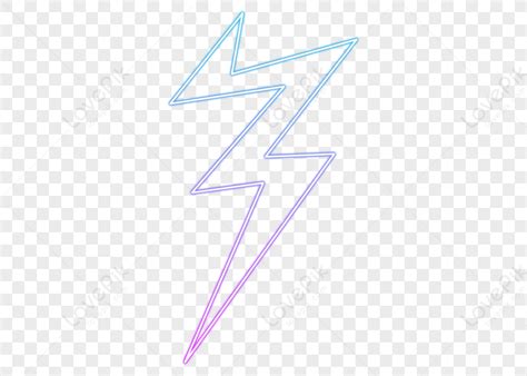 라이트닝 컬러 로고 블루 퍼플 그라데이션네온플래시 Png 일러스트 무료 다운로드 Lovepik