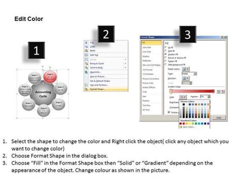 Circle Process Diagram With Stages PowerPoint Slides