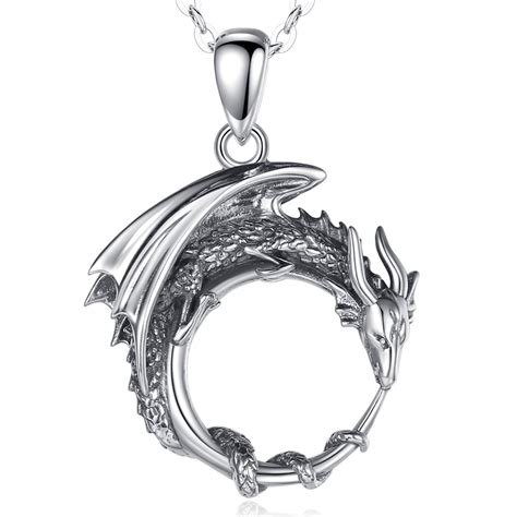 Silver Dragon Pendant