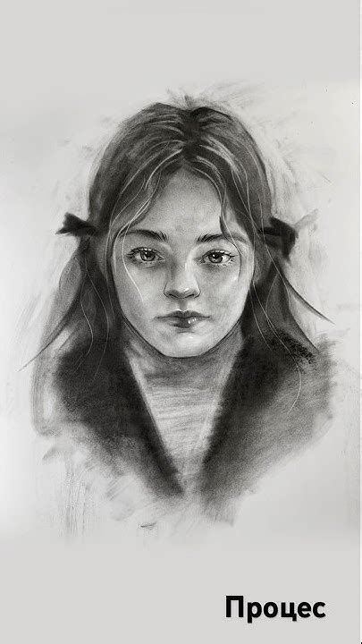 Процес малювання портрету ️ художник Art Portrait Sketch арт