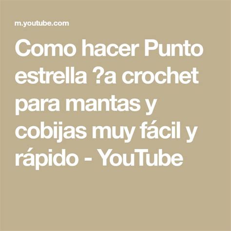 Como hacer Punto estrella a crochet para mantas y cobijas muy fácil y
