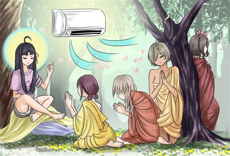 Safebooru 5girls Ahoge Air Conditioner Awa Subaru Barefoot Black Hair