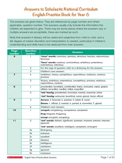 English Practice Book Year 6 Answers 1911642 Pdf Sun Earth