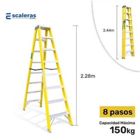 Escalera Doble Acceso de Fibra de Vidrio Industrial Escaleras Perú