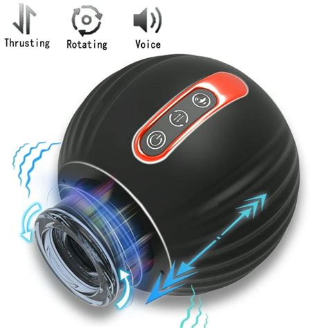 Exdoll Thrusting Rotating Male Masturbators Sex Toys Spherical Voice