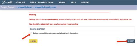 Zoneedit How To Delete A Domain