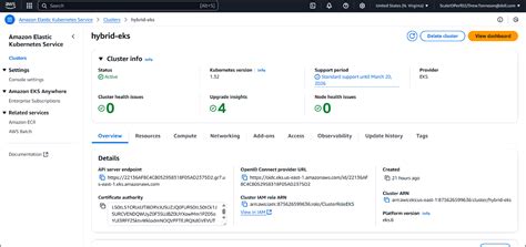 create eks cluster amazon eks hybrid nodes with dell powermax dell