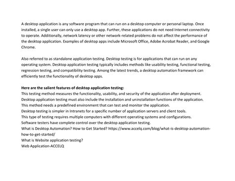 ppt desktop application testing vs website application testing