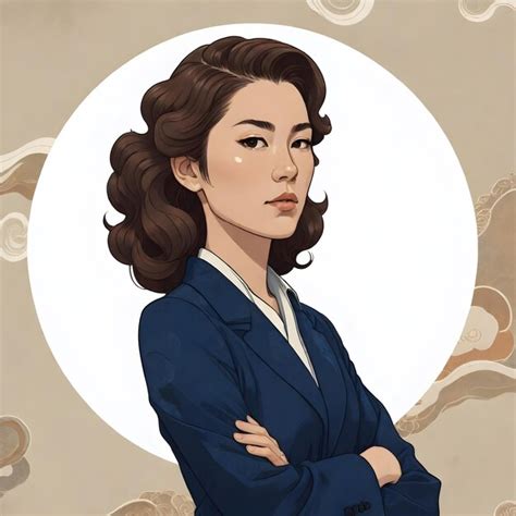 Premium Photo Business Woman In Suit Japan Style