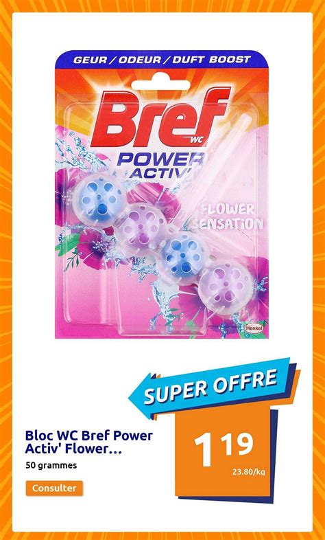 Promo Bloc Wc Bref Power Activ Flower Chez Action ICatalogue Fr