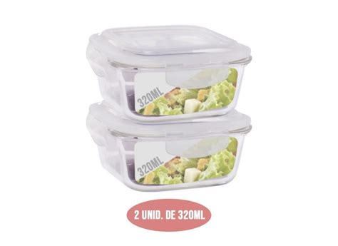 Pote Vidro Hermético Marmita Fit Jogo Unidades ml em Promoção é no Buscapé