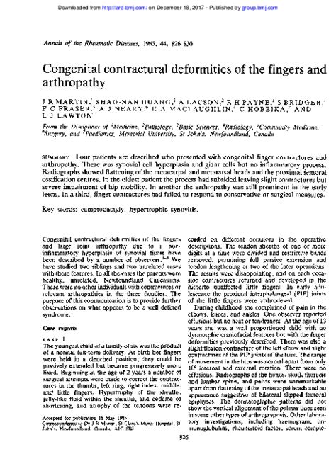 Pdf Congenital Absence Of The Thumb And Digits Sandra Gilbert