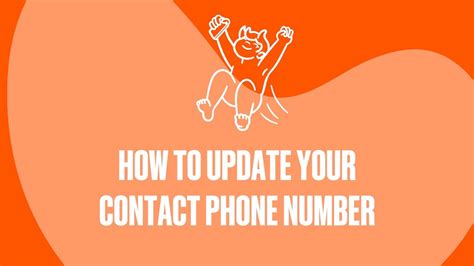 How To Update Your Contact Phone Number A Help Guide Youtube