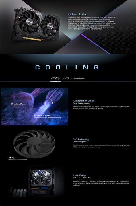 Asus Vga Dual Geforce Rtx 3060 V2 Oc Edition 12gb Gddr6 การ์ดจอ กราฟิก