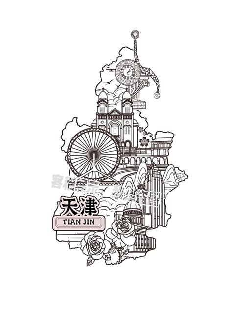 城市地标建筑 Mbe插画 手绘简笔画 小红书