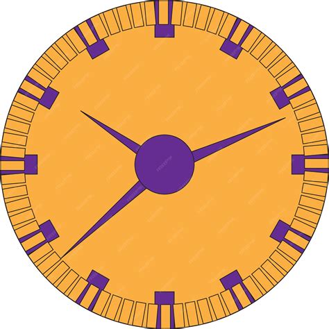 Projeto De Relógio De Parede Vetor Premium