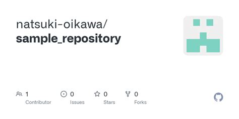 github natsuki oikawa sample repository