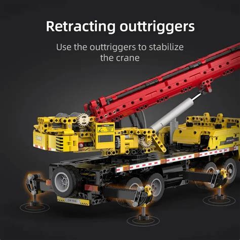 Moc Rc Motorized Large Tech Mobile Crane Truck Bricks Toys