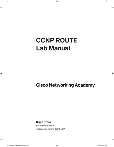 CCNP ROUTE 642 902 Lab Manual