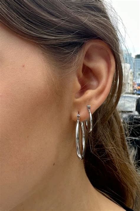 Gold Stainless Steel Hoop Earring Set Hoop Earring Sets Earring Set