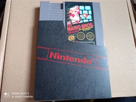 Retro Super Mario Bros Nintendo Nes 1985 Pal Game Cart With Plastic