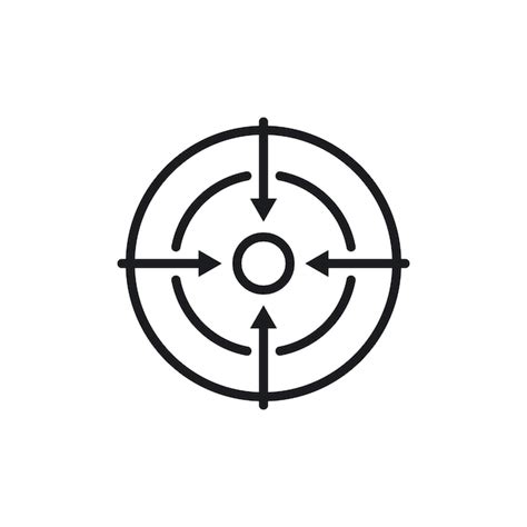 premium vector bullseye pointer icon set sniper accuracy vector