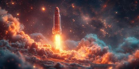Premium Photo Space Rocket