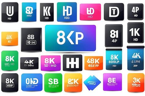 Premium Photo Black Computer Pc Monitor Display With 4k Video Technology Icon Isolated On