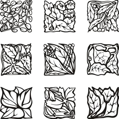 Clipart Rectangle Floral Rectangle Design Elements Vector Series Stock Vector Clipart