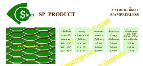 ตะแกรงเหล็กฉีก พื้นทางเดินxg 12 สยามเพียเลส