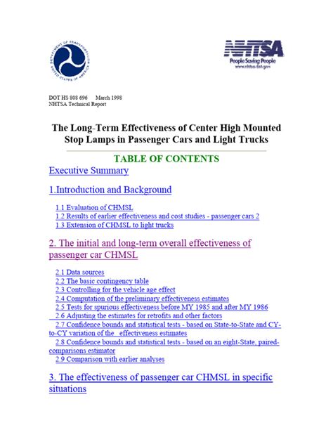 Chmsl Complete Pdf Traffic Collision National Highway Traffic Safety Administration