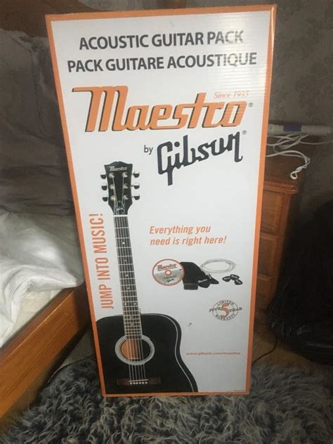 Maestro By Gibson Full Size Acoustic Guitar Black In Dungannon