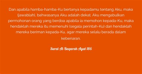 Surat Al Baqarah Ayat 186