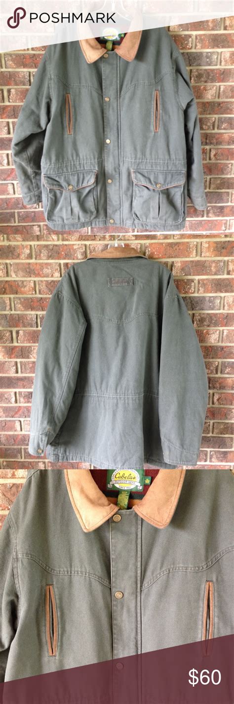 Cabelas Outfitters Fleece Lined Coat Cabelas Coat Warm Coat