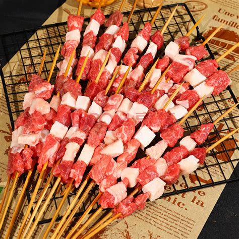 滩羊鲜生 宁夏滩羊肉 生鲜纯手工羊肉串60串新鲜羊腿肉烤串烧烤食材清真【图片 价格 品牌 报价】 京东