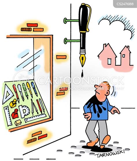 Leaking Pen Cartoons And Comics Funny Pictures From Cartoonstock
