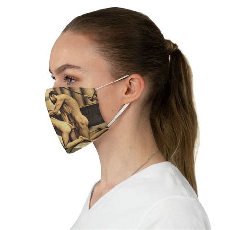 Vintage Sex By Édouard Henri Avril Fabric Face Mask Gay Sex Etsy