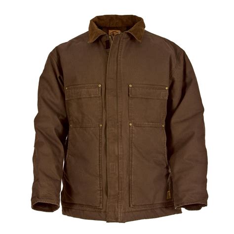 Mens Berne® Washed Duck Chore Coat 166704 Insulated Jackets And Coats