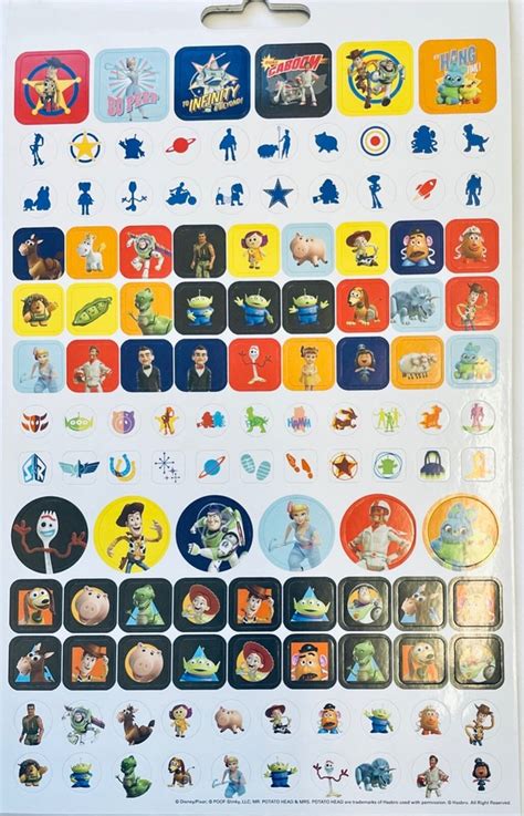 295 Disney Pixar Toy Story 4 Stickers Party Favors Teacher Supply 4