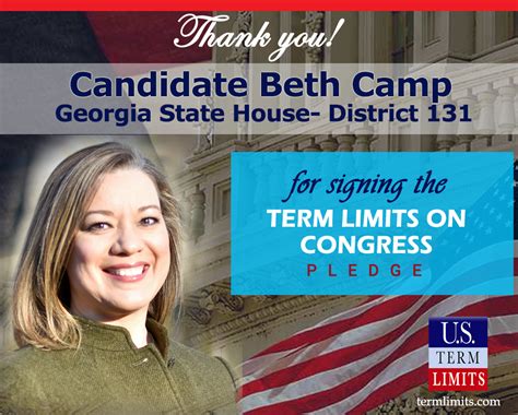 Beth Camp Pledges To Support Congressional Term Limits U S Term Limits