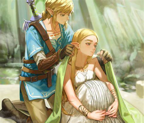 Princess Zelda And Link Kissing