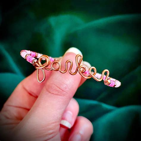 Cursive Word Wire Cuff Bracelet Kit The Bead Place