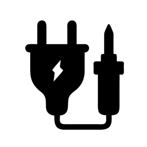 Electrical Test Probe Pictogram Premium Ai Generated Vector