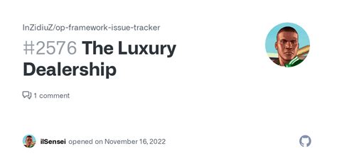 The Luxury Dealership Issue 2576 InZidiuZ Op Framework Issue