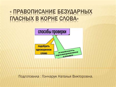 Правописание безударных гласных в корне слова презентация онлайн