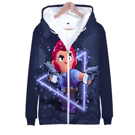 Brawl Stars Zipper Up Hoodie Sweatshirt Colt Brawl Stars