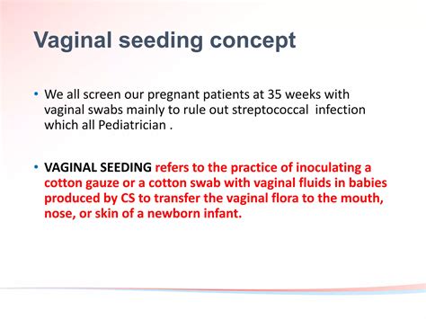 Vaginal Seeding Dr Renu Chawla Dr Sharda Jain PPTX